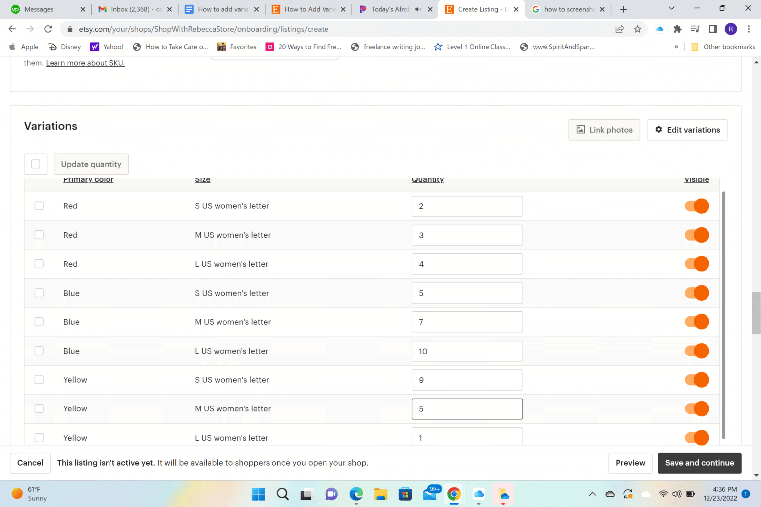 How To Add Variations To Your Etsy Listings - Sale Samurai - Etsy SEO ...