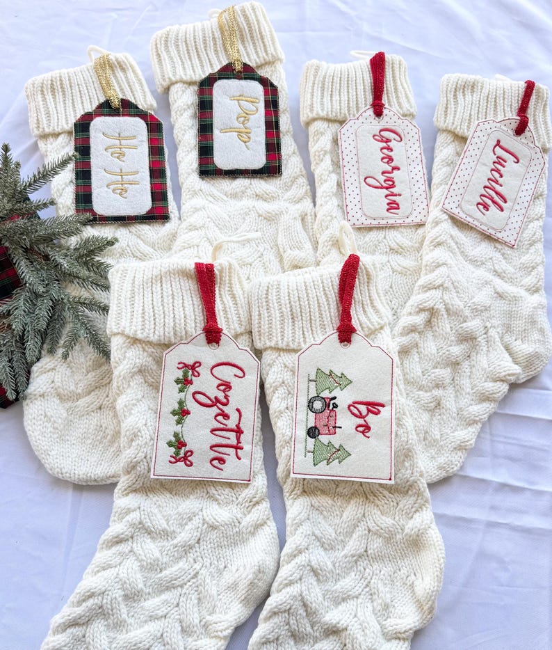 Next-Year Launch Playbook: Stocking Tags & Name Décor (If You Missed It ...